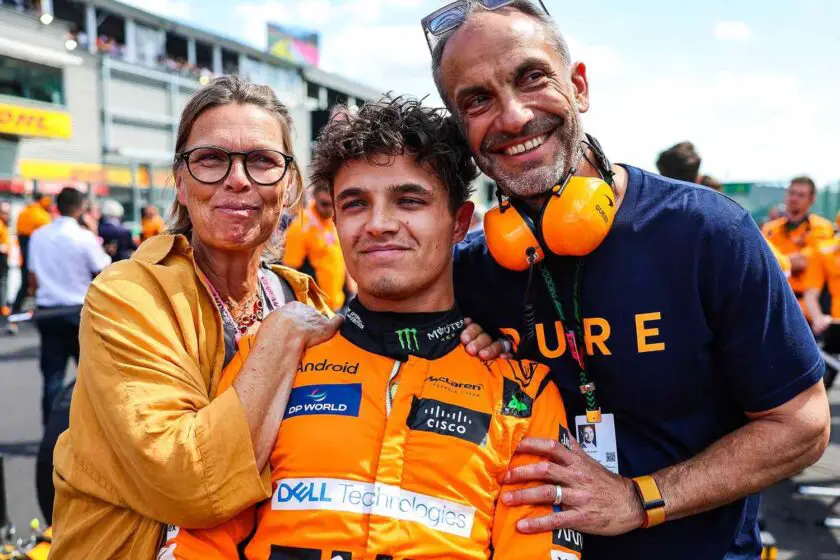 Meet Cisca Wauman and Adam Norris, Lando Norris' parents