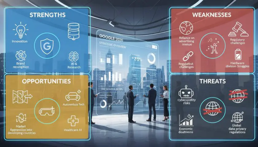 Google SWOT Analysis (2026 Update): Strengths, Weaknesses, Opportunities, Threats